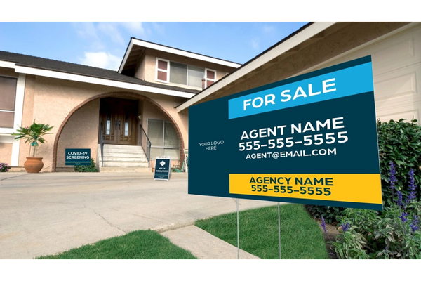 Real Estate Yard Sign & H-stake – Signify
